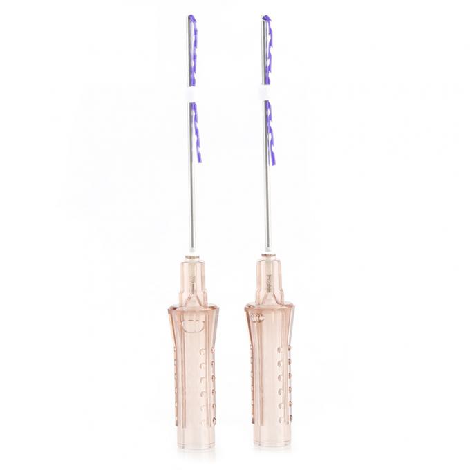 pdo thread lift press fish bone molding cog 18G 100mm blunt L micro cannula