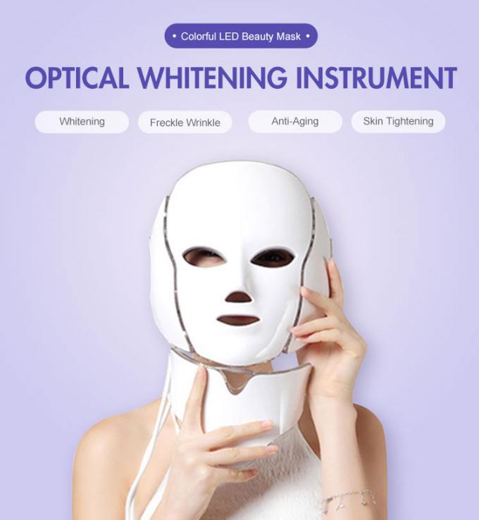 Led Light Therapy Face Mask Professional Face And Neck Whitening Facial ...