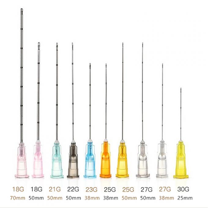 25g38mm Micro Cannula stainless steel Blunt micro cannula for dermal ...