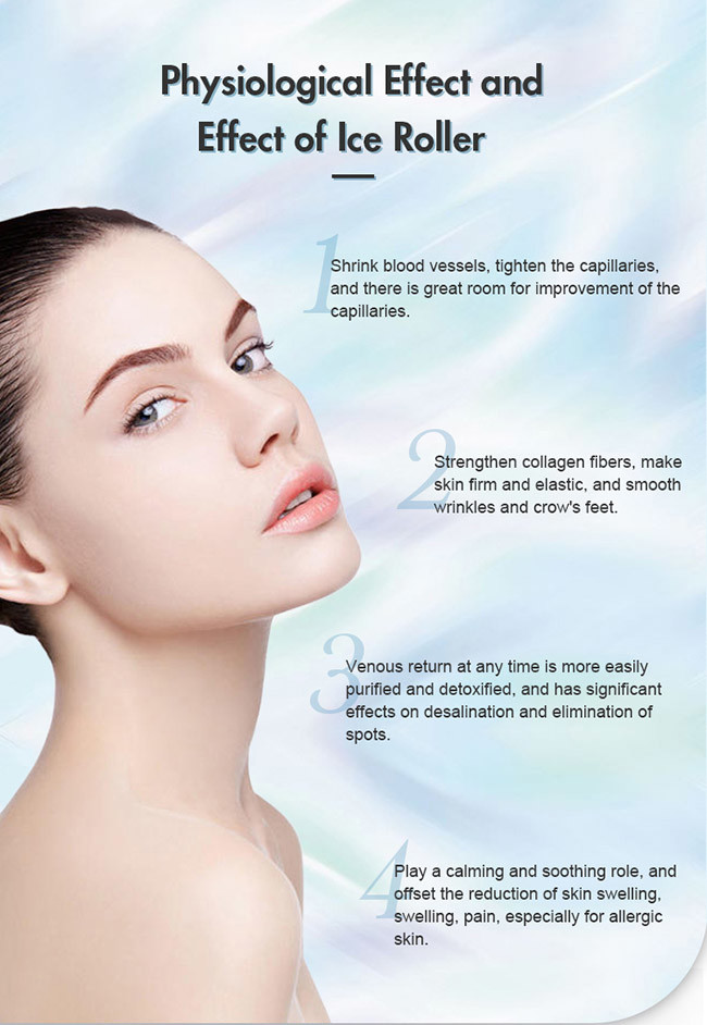 Ice Roller Skin Care Cold Therapy Handheld Facial Roller Stainless ...